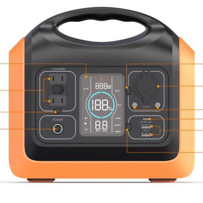 China 24V 4A Car Charging Portable Solar Power Bank Outdoor Camping Generator 600W for sale