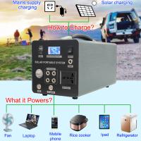 China wholesale outdoor energy storage power station 300w-1500w solar portable power station system with solar panel for sale