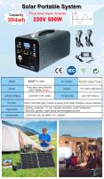 China wholesale outdoor energy storage power station 300w-1500w solar portable power station system with solar panel for sale