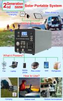 China Outdoor Solar Energy Storage Power Station 300w - 1500w  With Solar Panel for sale