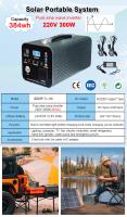 China Outdoor Solar Energy Storage Power Station 300w - 1500w  With Solar Panel for sale