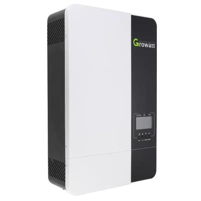 China dc to ac inverter Growatt 5000w off grid hybrid solar inverter  with mppt charge controller for sale