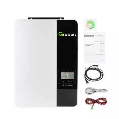 China Wholesale SPF 5000ES 5000VA Pure Sine Wave Growatt 5KW Solar Hybrid Inverter With WIFI for sale