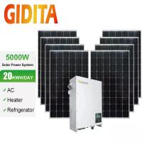 China 5kw Solar Power Storage System 5000w Hybrid Solar Power System Unit for sale