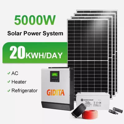 China Off Grid Solar Power Systems 10kw  with Monocrystalline Silicon Solar Panel for sale