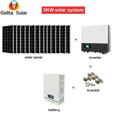 China 5KW  Solar Power Storage System Home Use With Lead Acid Battery for sale