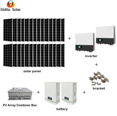 China Inverter Battery Energe Storage  Off Grid Solar Power System 10KW for sale