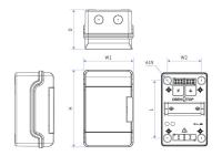 China 4/6WAY Outdoor Waterproof IP67 PC Plastic Electrical Junction Box MCB Switch Panel Mounted Distribution Box for sale
