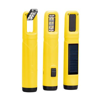 China Portable Solar Powered Radio Flashlight Source 1W Front Torch 6pcs 2835 SMD Side Lamp for sale