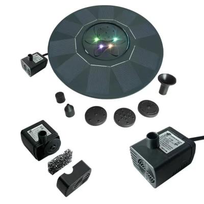 China Built-in 800mAh Battery Solar Water Pump for Bird Bath Fish Tank Pond and 6 Nozzles for sale