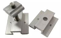 China Customized Aluminium Mid Clamp Fixing Brackets for Roof Ground Solar Mounting System for sale
