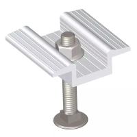 China Customized Aluminium Mid Clamp Fixing Brackets for Roof Ground Solar Mounting System for sale