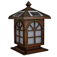 China 250*250*370mm Integrated Solar Post Light 8W 12W 20W 30W 40W 60W for Outdoor Lighting for sale