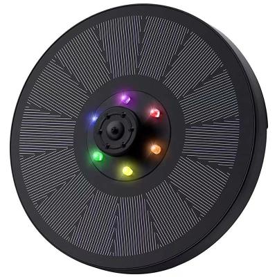 China 3W Lighted Wall Solar Floating Bird Bath Pump Output DC 4.5-12V for Garden Pond Fountain for sale