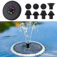 China 3W Lighted Wall Solar Floating Bird Bath Pump Output DC 4.5-12V for Garden Pond Fountain for sale