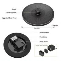 China 3W Lighted Wall Solar Floating Bird Bath Pump Output DC 4.5-12V for Garden Pond Fountain for sale