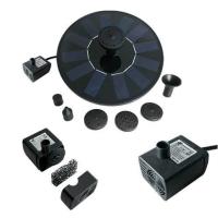 China Outdoor Garden Pool Water Floating Black Solar Fountain Pump with 18cm Panel Diameter for sale
