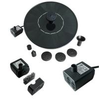 China Outdoor Garden Pool Water Floating Black Solar Fountain Pump with 18cm Panel Diameter for sale