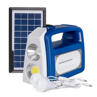 China 200 Lumens Torch and 6000mAh Power Bank Solar Power Kit for 10 Hours Full Battery Time for sale