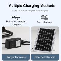 China 6 Inches 5 Blade Brushless Solar Stand Fan with Remote Control 16 Inches 15W Working Power for sale