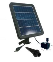 China Outdoor Garden Pool Solar DC Water Pump 3W with 2200mA Battery Capacity and Certificate for sale