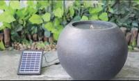 China Garden Black Marble Ball Solar Water Pump Fountain with Low Pressure and Ball for sale