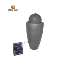 China Garden Solar Water Pump Fountain in Marble Black with Max Flow 250L/H Efficiency for sale