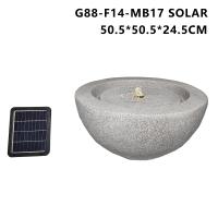 China 8V/1W Solar Pump Sandstone Bowl Garden Solar Water Fountain Outdoor Decoration Piece for sale