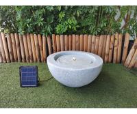 China 8V/1W Solar Pump Sandstone Bowl Garden Solar Water Fountain Outdoor Decoration Piece for sale