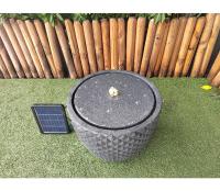 China Garden Diamond Design Solar Water Fountain with 7.4V 2200mA Battery and Max Flow of 200L/H for sale