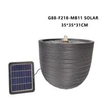 China Outdoor Garden Decor Solar Water Fountain with Horizontal Stripes and Max Flow 200L/H for sale