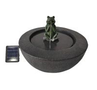 China 8V/1W Solar Pump Frogs Spit Solar Water Fountain for Outdoor Garden 7.4V 2200mA Battery for sale