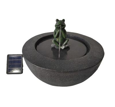 China 8V/1W Solar Pump Frogs Spit Solar Water Fountain for Outdoor Garden 7.4V 2200mA Battery for sale
