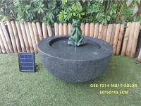 China 8V/1W Solar Pump Frogs Spit Solar Water Fountain for Outdoor Garden 7.4V 2200mA Battery for sale