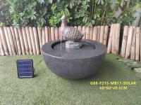 China Max Flow 300L/H Duck Spit Solar Water Fountain for Garden Decoration Battery 7.4V 2200mA for sale