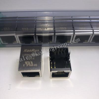 China HR911105A HR RJ45 Ethernet Connector 8P8C Shielded 1x1 Port for sale