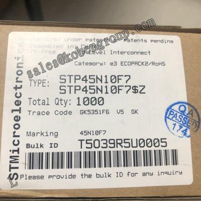 China STP45N10F7 N-Channel MOSFET Transistor 100V 45A 0.013 Ohm TO-220 for sale