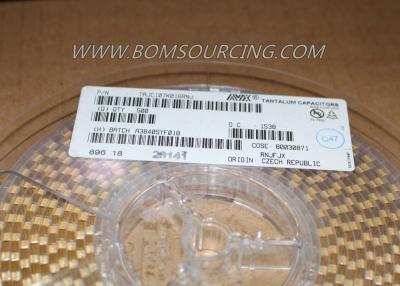 China AVX TAJC107K016RNJ C Size 100uF 16V Surface Mount Tantalum Capacitor 1 Ohm ESR for sale