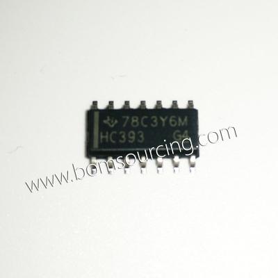 China SN74HC393D HC393 Asynchronous Reset Binary Counter IC 2 Element 4 Bit Negative Edge 2V-6V for sale