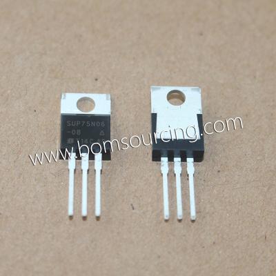 China N Channel 60V Power MOSFET SUP75N06-08 75A Id Switching Regulator IC ROHS for sale