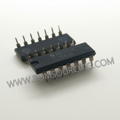 China TL084CN J-FET Quad Operational Amplifier 4 Circuit 3MHz 14-PDIP IC for sale