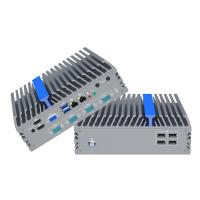 China X86 Fanless Industrial Computers I7 I5 I3 2 Rs232 8 Usb Linux for sale