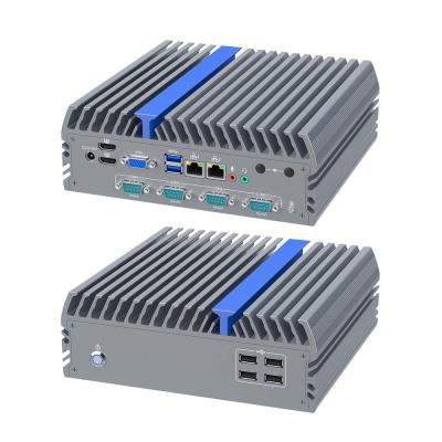 China Intel I5-12500T PC Industrial Fanless Industrial PC  Box With 2 RS232 Com for sale