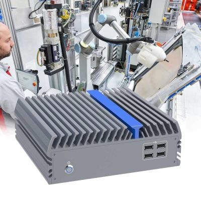 China Dual LAN Expandable RAM And SSD Fanless Box PC With Intel I7-12700T for sale
