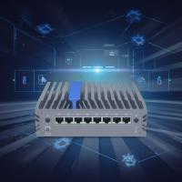 China Fanless Desktop Firewall PC Ultra 5 125u 12 Core 8 Lans Firewall Appliance for sale