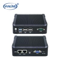 China Quad Core J1900 Mini PC with Dual Display and 12V Power Supply Fanless Industrial Computer Barebone System for sale