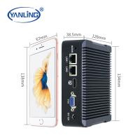 China Quad Core J1900 Mini PC with Dual Display and 12V Power Supply Fanless Industrial Computer Barebone System for sale