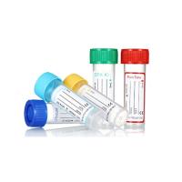 China Medical Plastic Blood Collection Tube Non Vacuum K3 EDTA Screw Cap 2.5ml 5ml for sale