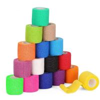 China Colored Waterproof Non-Woven Self Adhesive Elastic Cohesive Bandage 2.5cm x 4.5m for sale
