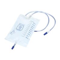 China 2000ml Medical Urine Drainage Bag with Screw Valve Disposable PVC Collection Bag 90cm Tube for sale